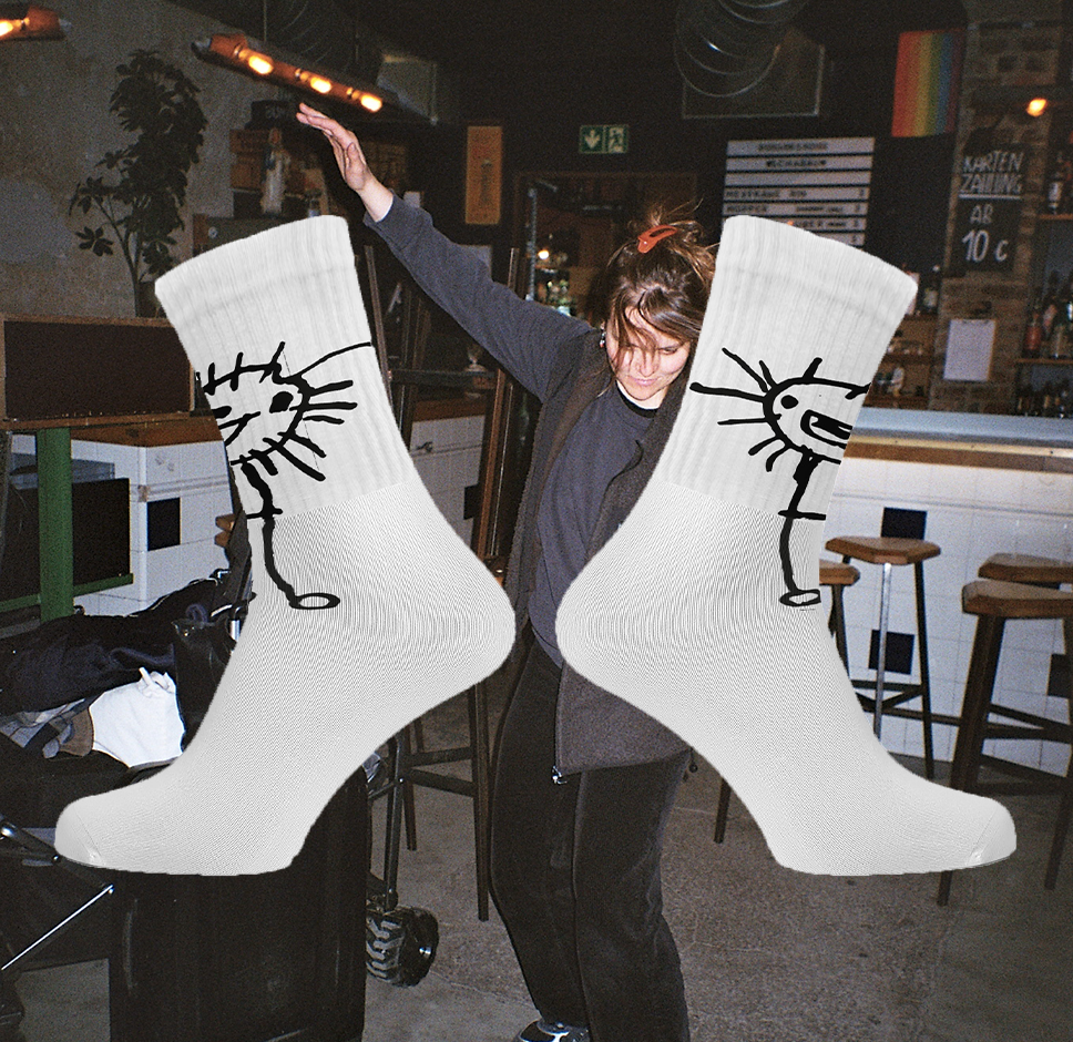 MEL D - Stick Figure Socks - Two Gentlemen